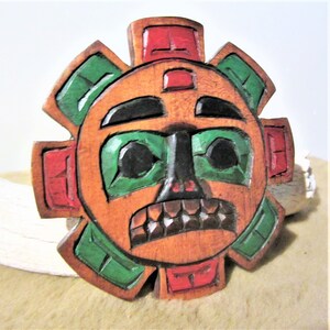 Kwakiutl First Nation 'sun' Cedar Wood Carving Pacific North West Coast ...