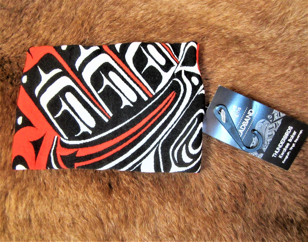 Kwakiutl Tlingit First Nations 'thunderbirds' Stretchable Headband ...