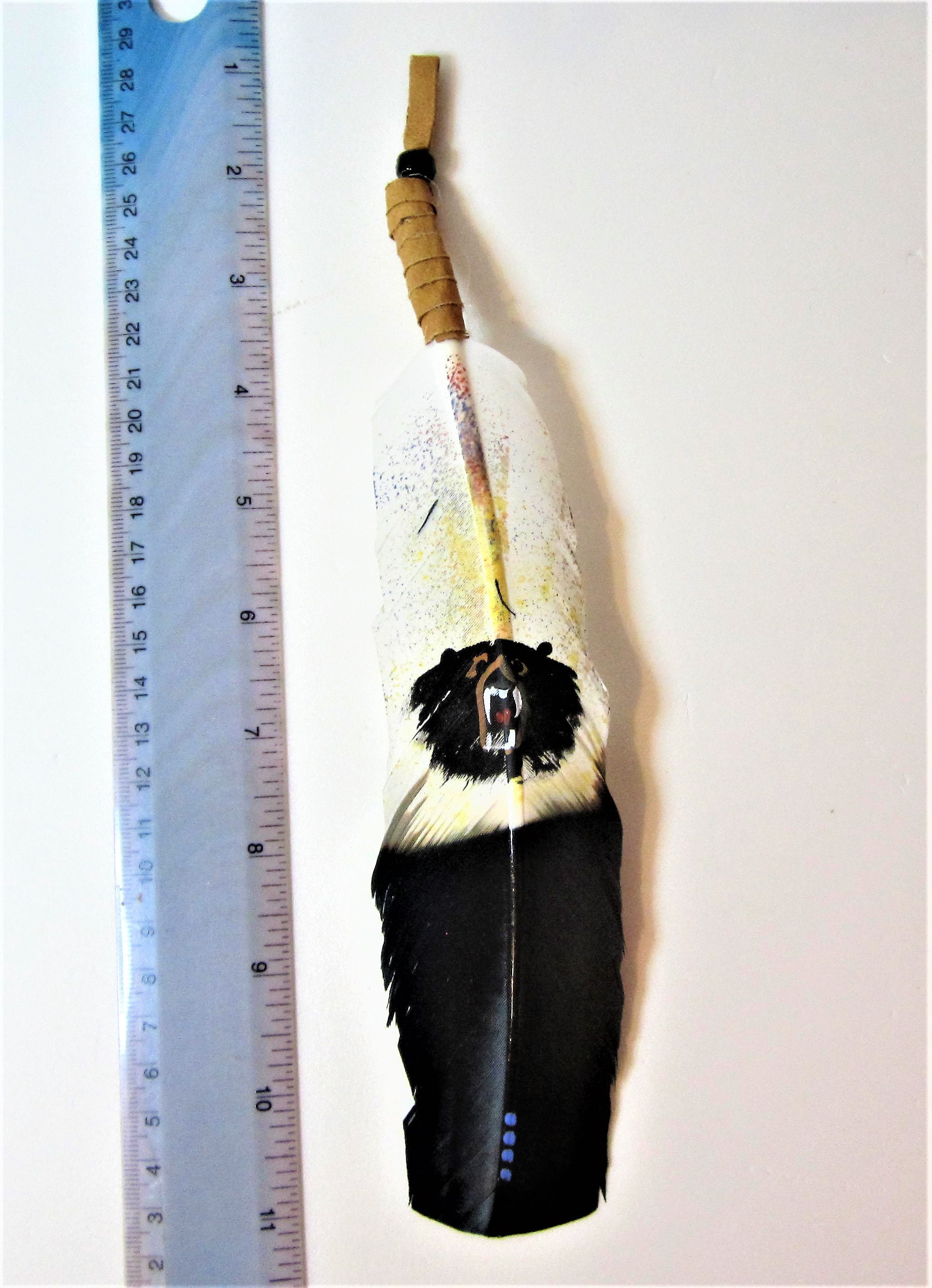 Navajo Apache Sioux Ojibway Hand Painted Feather - Etsy