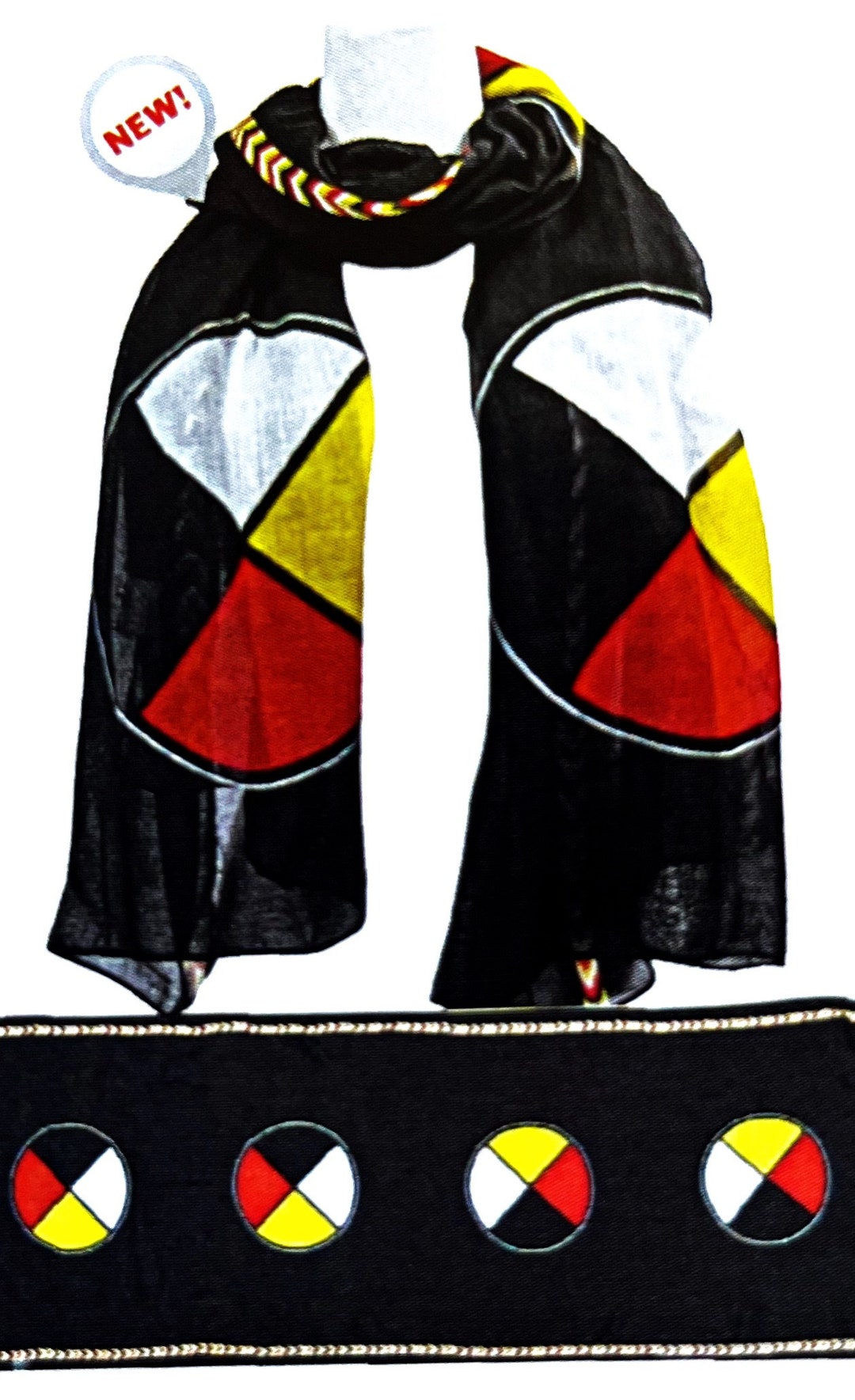 First Nations 'medicine Wheel' Scarf Great Plains Sub Arctic Eastern ...