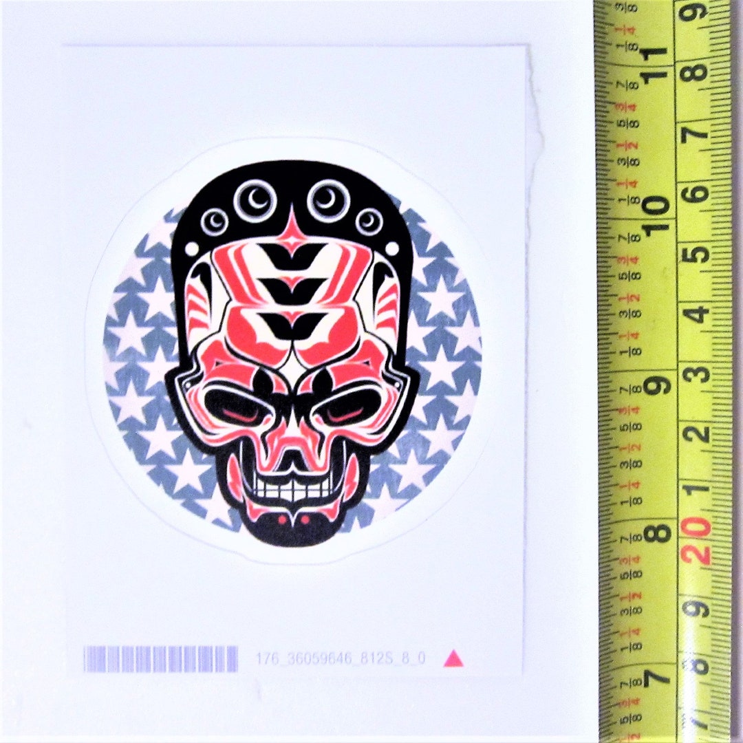 First Nations ''spirit Skull'' Sticker Decal West Coast Native ...