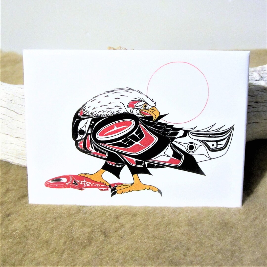 Northern Tutchone First Nation 'eagle & Salmon' Sub Arctic Native ...