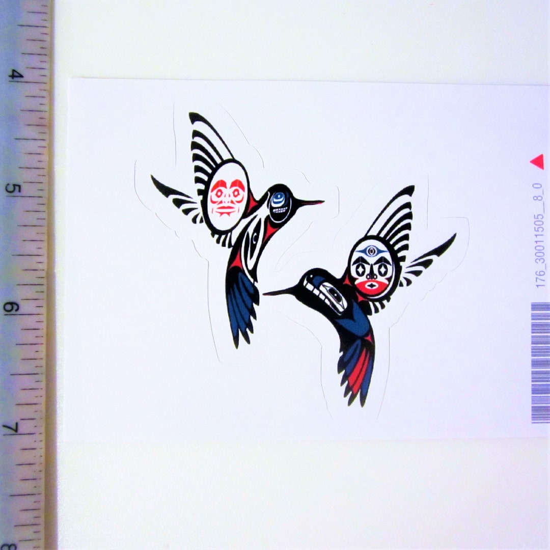 First Nations ''hummingbirds'' Sticker Decal Native Westcoast ...