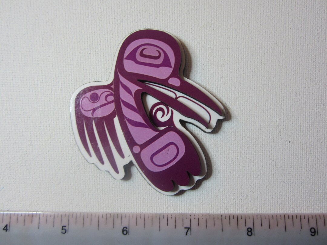 Haida First Nation 'hummingbird' 3D Stick on Fridge Magnet Pacific ...