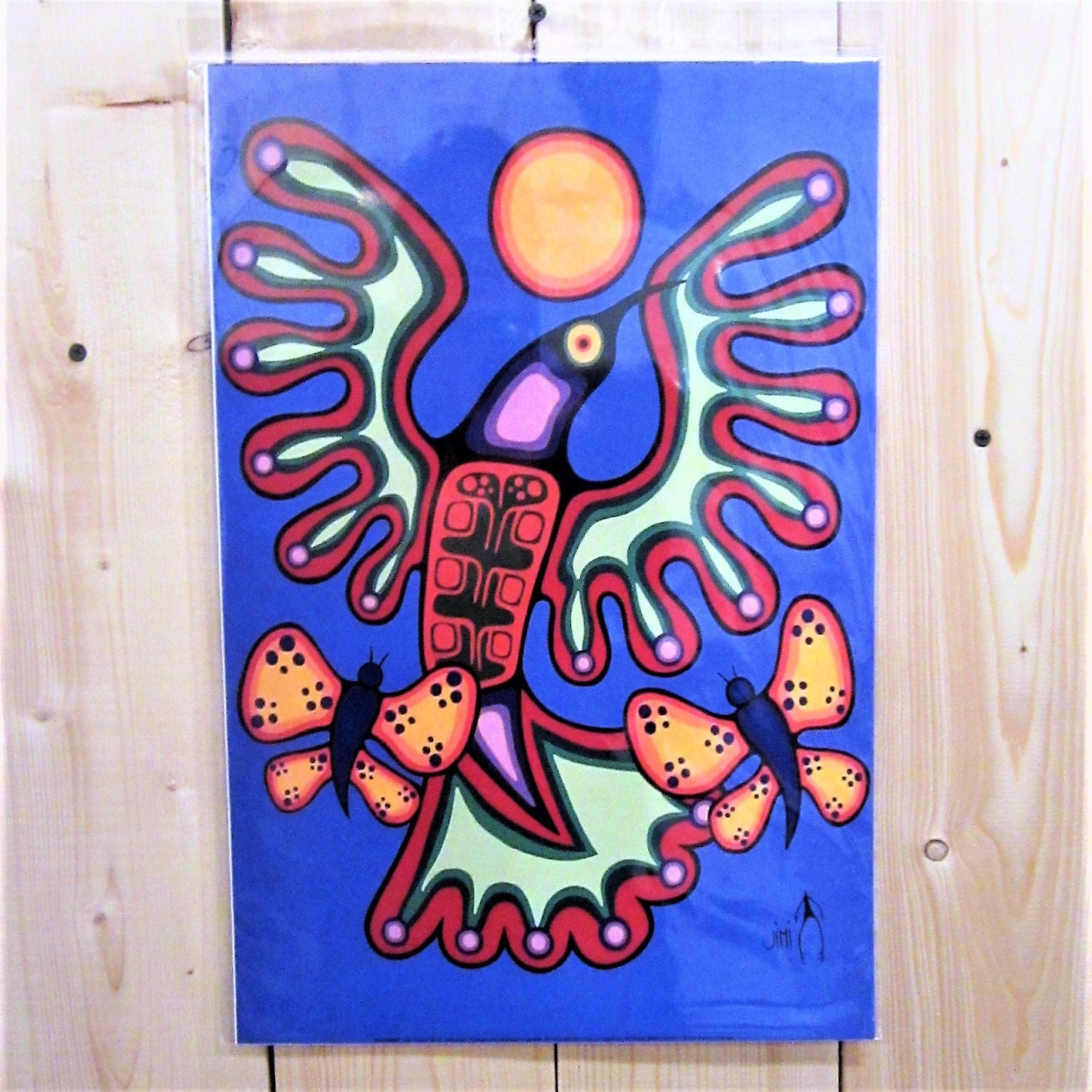 Haida First Nation ''Frog & Dragonfly'' Contemporary Native Indigenous ...