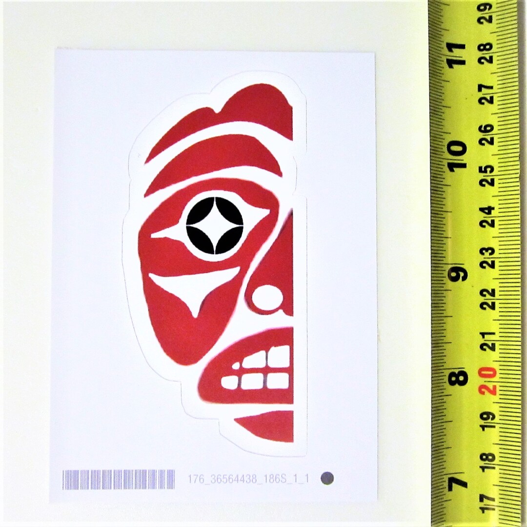First Nations ''pacific Mask'' Sticker Decal West Coast Native ...