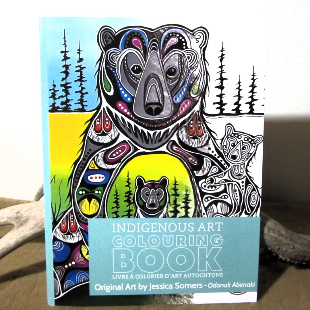 Metis Abenakis First Nations 'bear Medicine' Coloring Book Great Plains ...