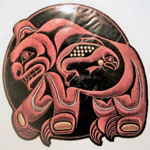 Cree First Nation 'bear' Large Embroidered Patch Sub Arctic Pacific ...