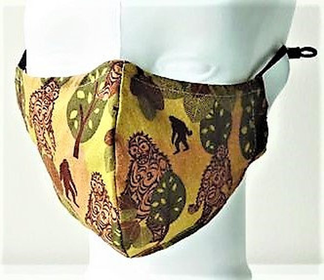 Coast Salish First Nation ''sasquatch'' Reusable 100% Cotton Face Mask ...