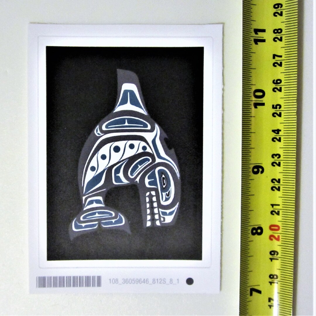 First Nations 'haida Whale' Sticker Decal West Coast Native Indigenous ...