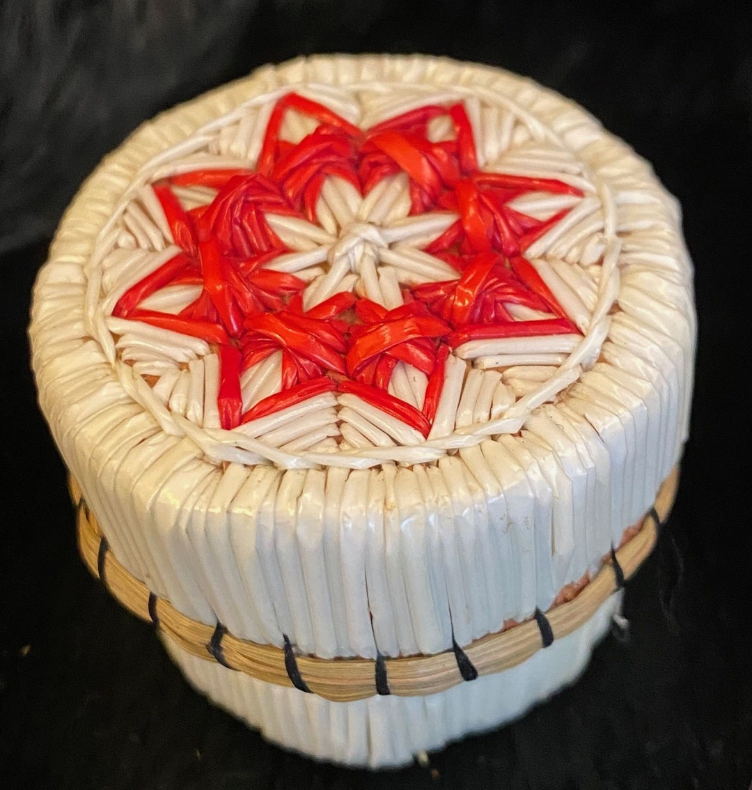 Anishinaabe First Nation 'starburst' Porcupine Quillwork Tufted Woven ...