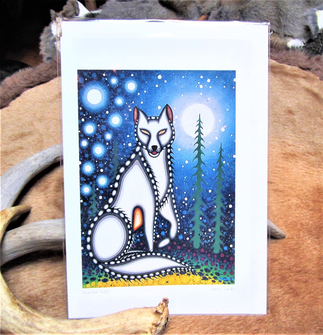 Odawa-pottawatomi First Nations ''brother Wolf' '' Native Indigenous ...