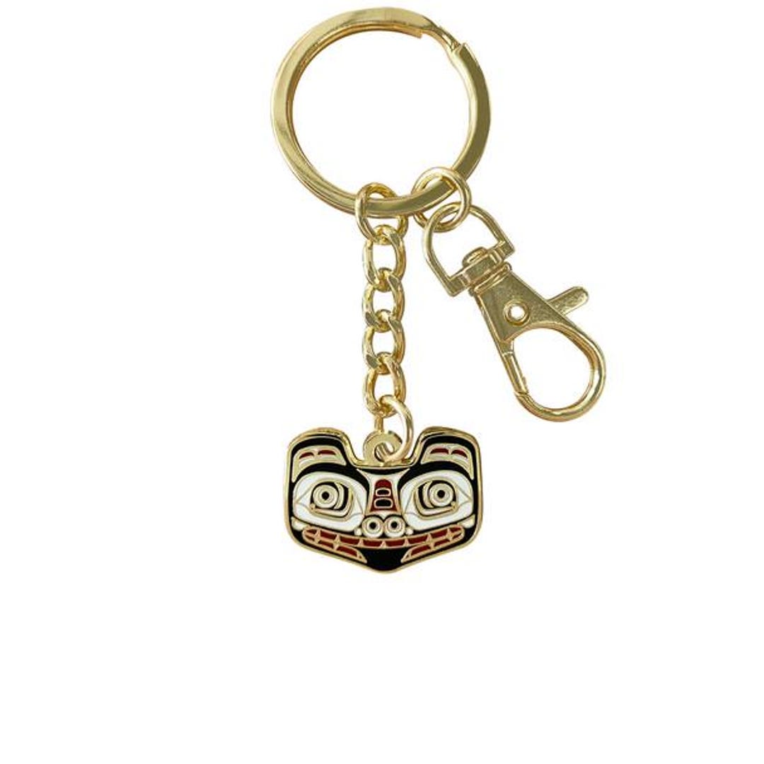 Tsimshian First Nations 'matriarch Bear' Enamel Keychain Pacific North ...