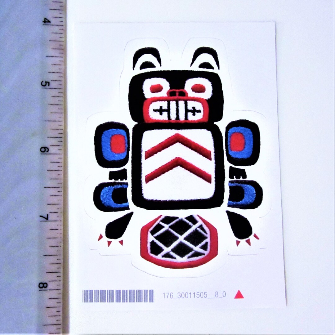 First Nations ''beaver'' Sticker Decal Native Westcoast Indigenous Art ...