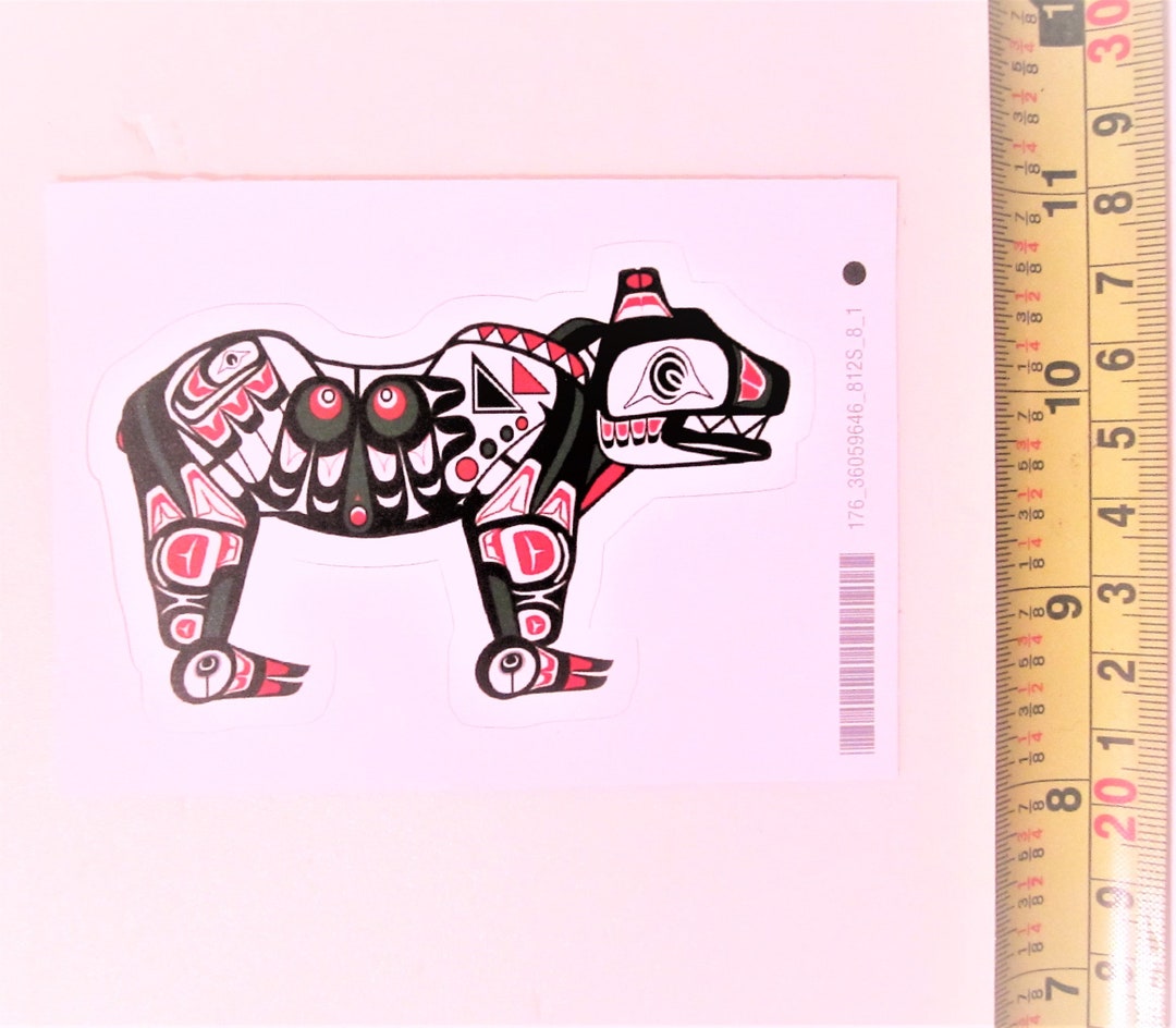 First Nations 'bear' Sticker Decal West Coast Native Indigenous Art - Etsy