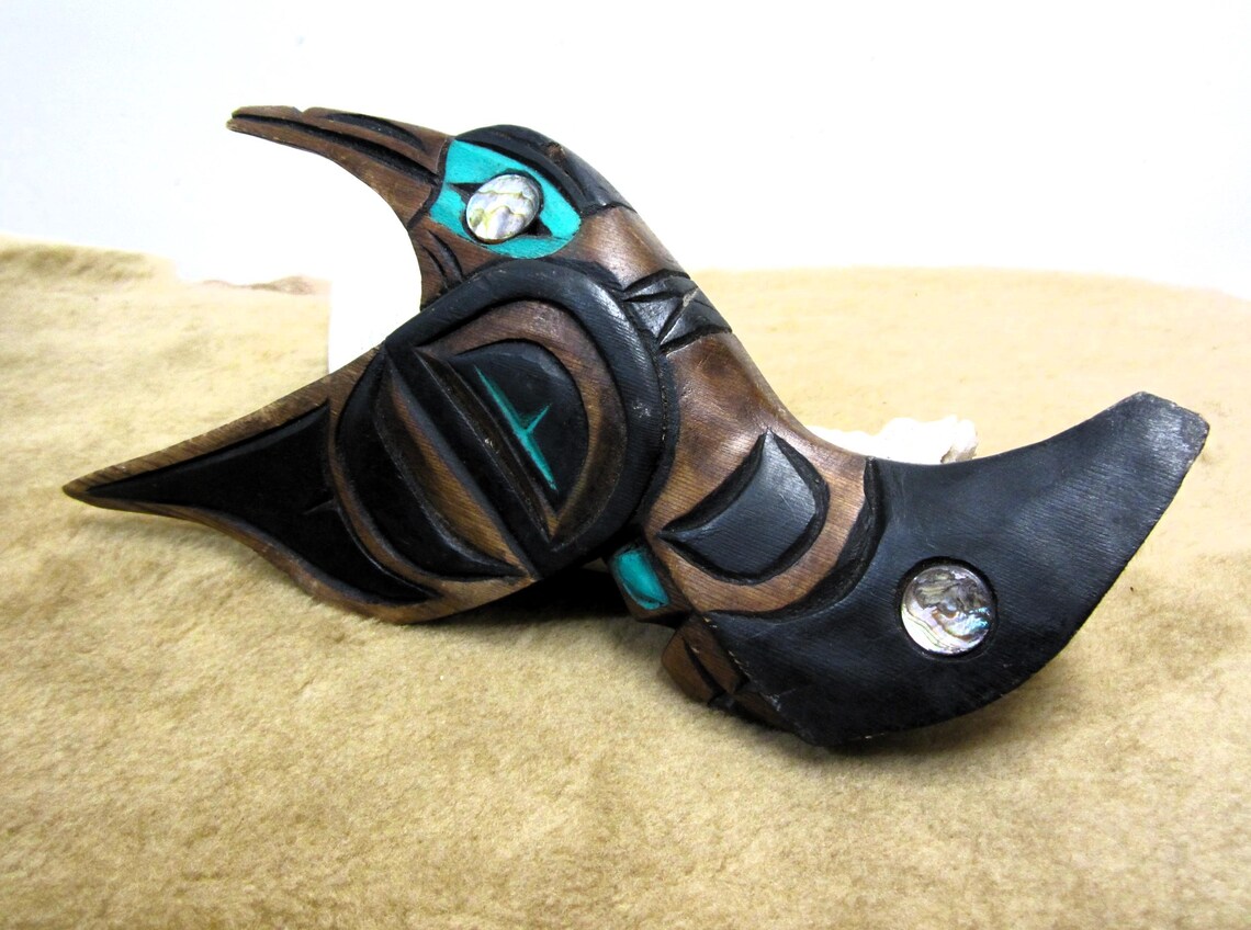 Nuu Chah Nulth First Nation 'hummingbird' Carving Pacific North West ...