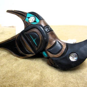 Nuu Chah Nulth First Nation 'hummingbird' Carving Pacific North West ...