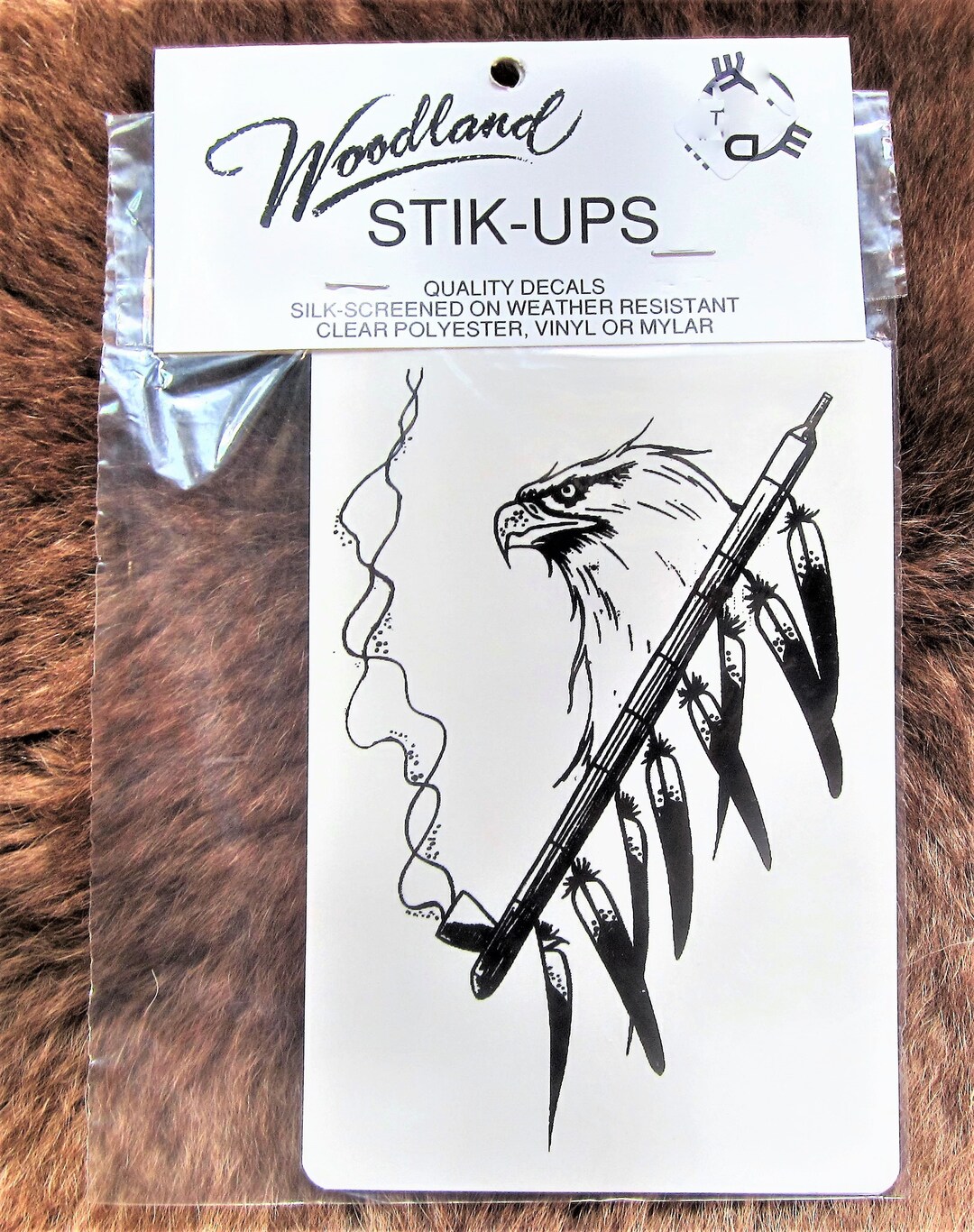 First Nations 'eagle & Peace Pipe' Set of 2 Silk Screened Vinyl Decals ...