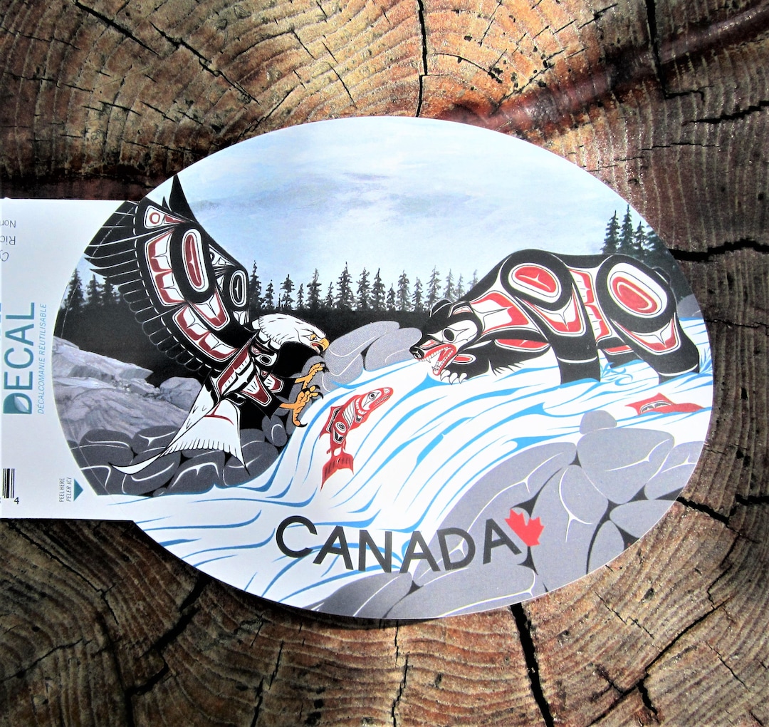 First Nation Native ''our Land'' Vinyl Sticker Decal Indigenous Art 6 ...