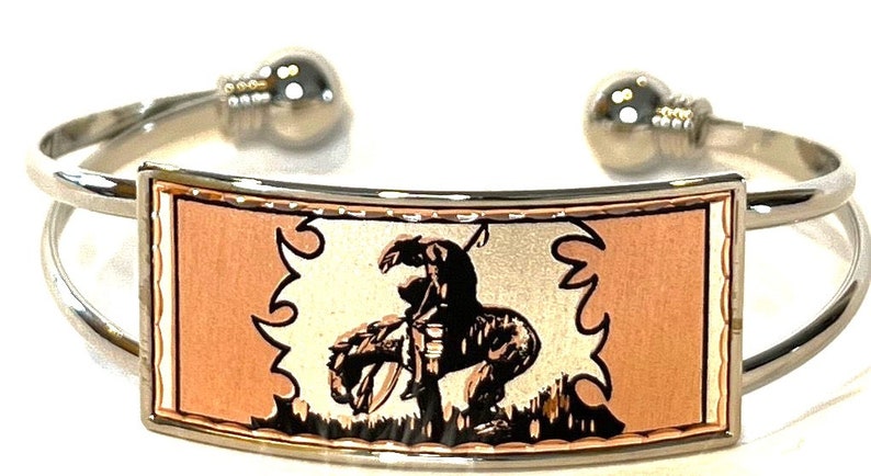 First Nations 'end of the Trail' Copper Bracelet - Etsy
