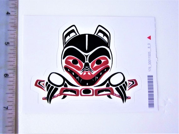 First Nations ''bear'' Sticker Decal Native - Etsy