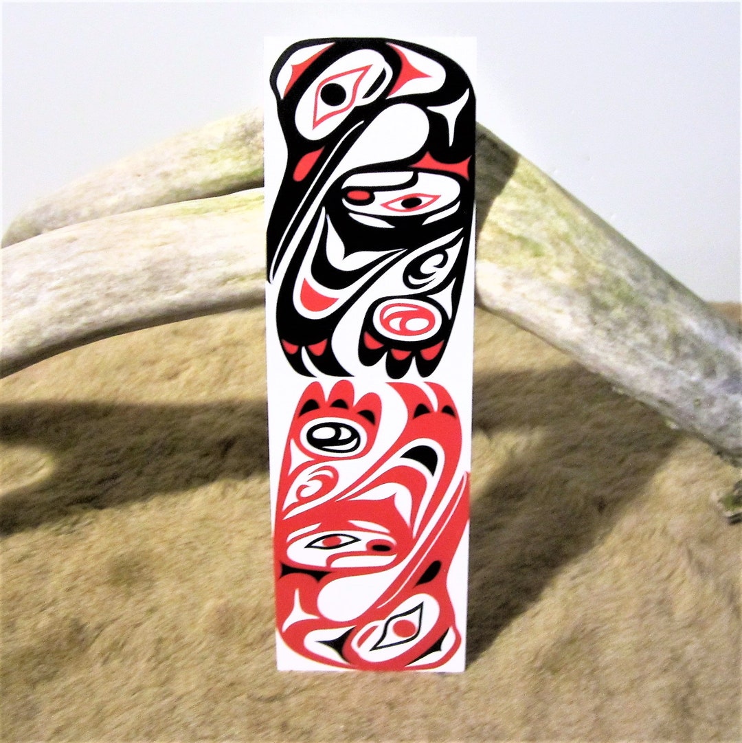 Haida First Nation ''cranes'' Book Mark Contemporary Pacific North West ...