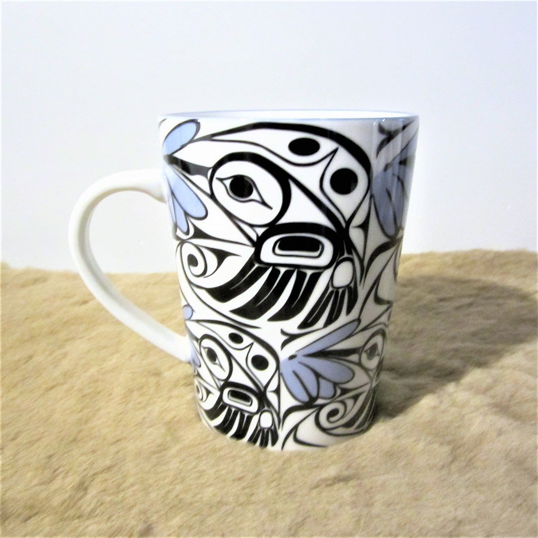 Tsimshian First Nation ''hummingbird'' Porcelain 14oz Mug Cup Pacific ...