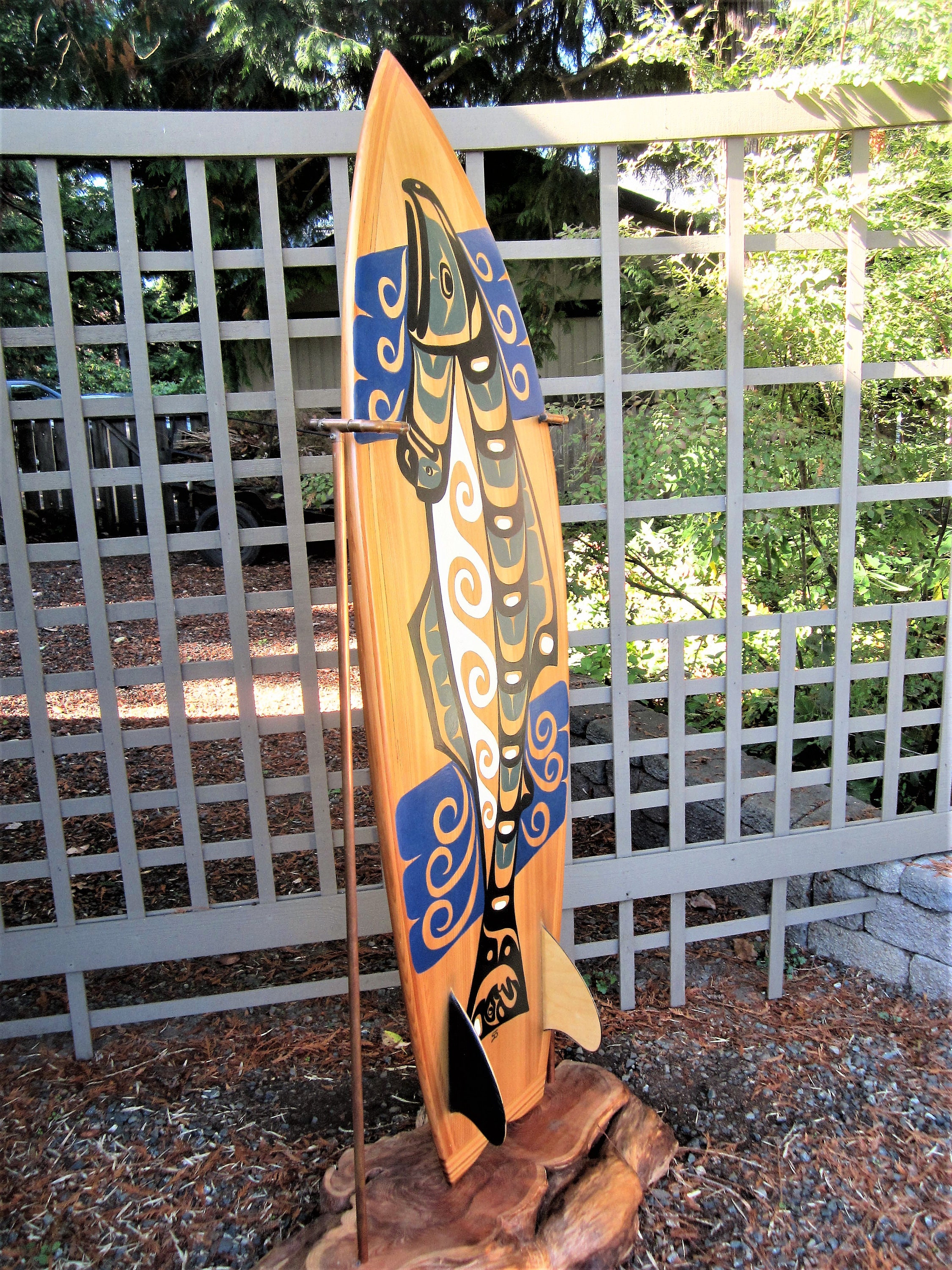 Retro Hollow Cedar Replica 1970s Steelhead Steve Lis Fish 6'0 Original ...