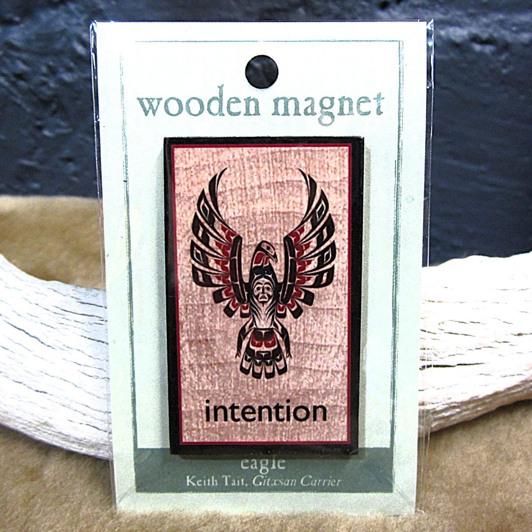 Gitxsan Carrier First Nations 'eagle Intention' Stick on Fridge Wood ...