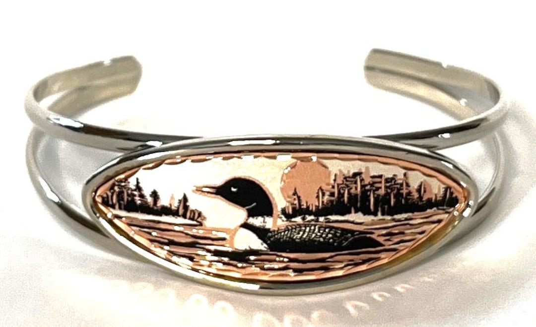First Nations 'loon' Copper Bracelet Arctic Pacific North West Coast ...