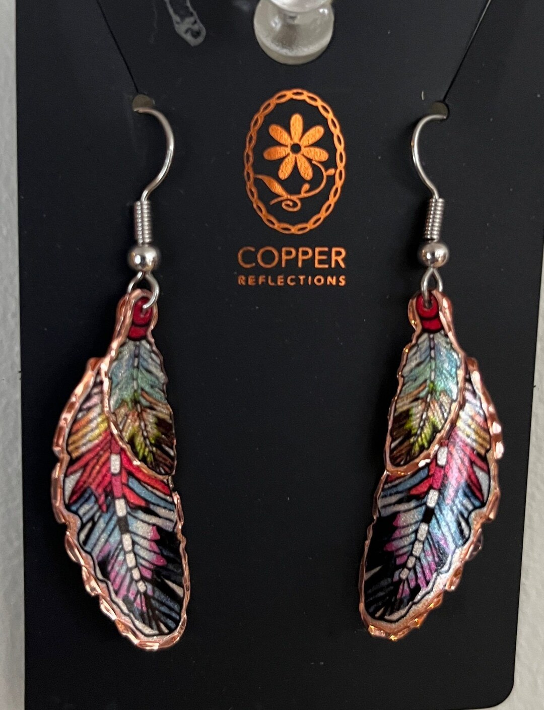 First Nations Copper Silver Plate Earrings Pacific North West Coast ...
