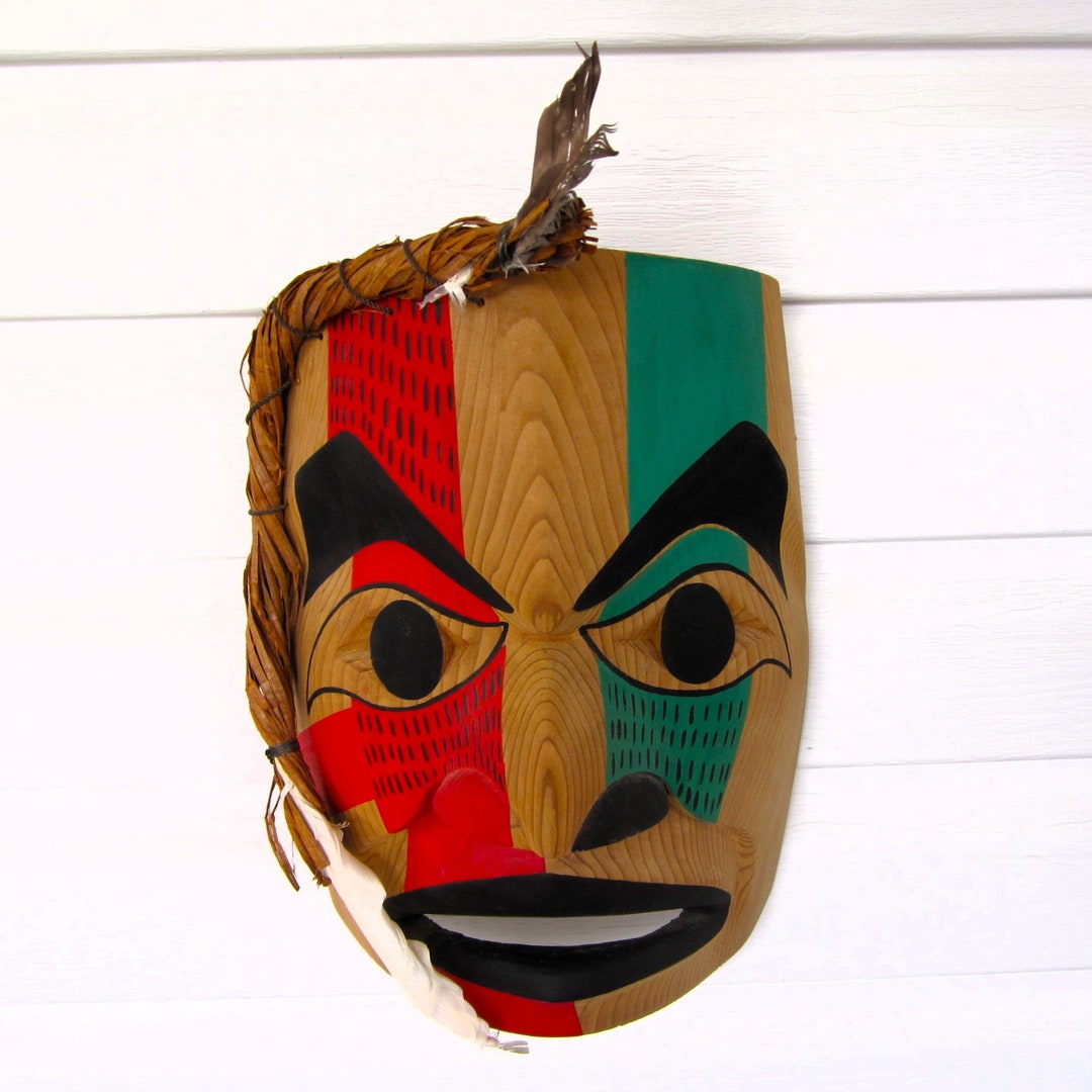 Nuu-chah-nulth Ditidaht First Nation 'portrait' Red Cedar Mask Carving ...