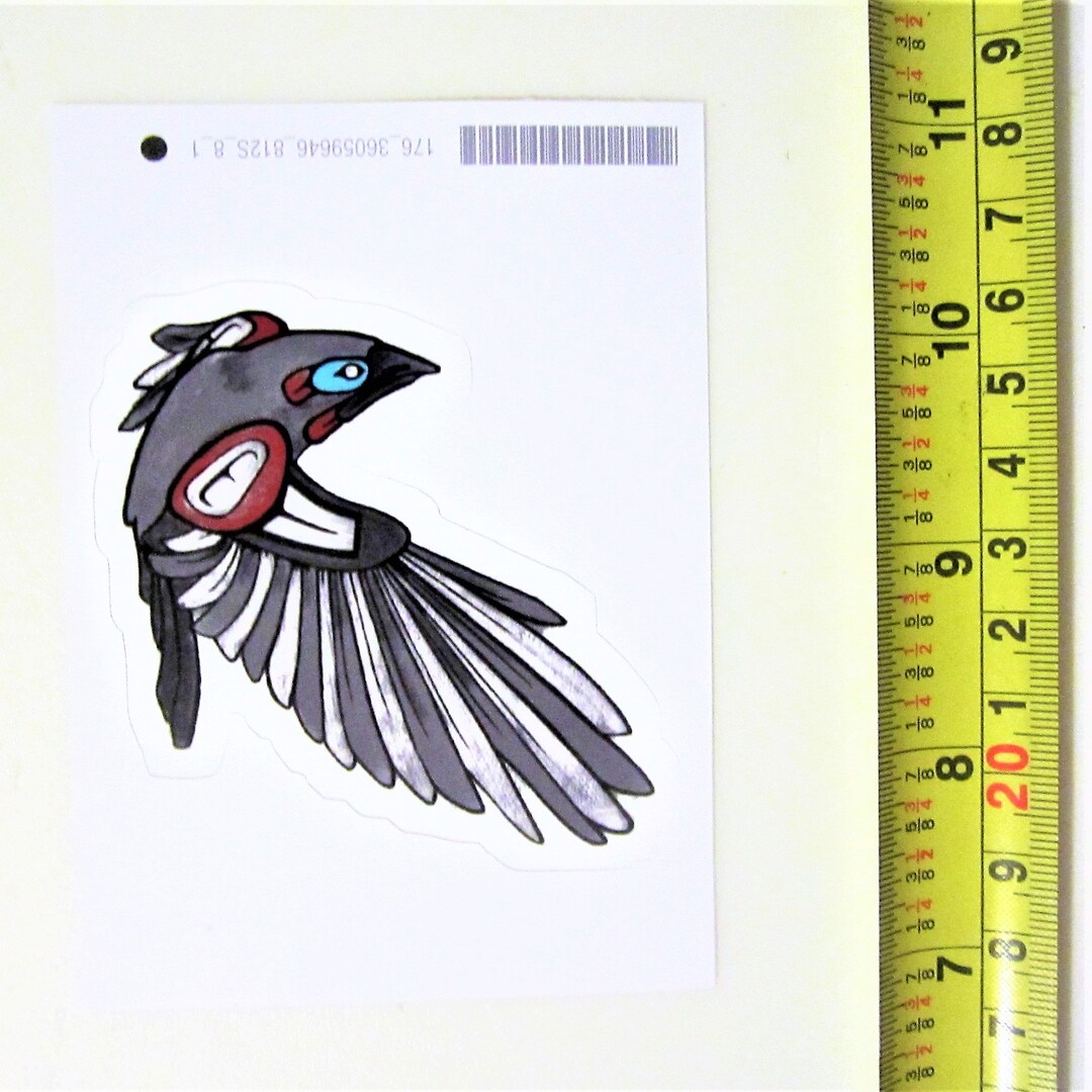 First Nations ''raven' Sticker Decal West Coast Native Indigenous Art ...