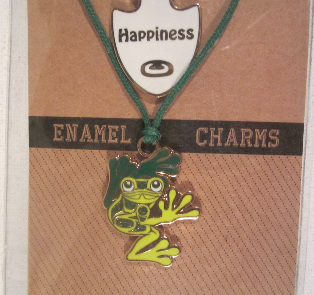 Tsimshian First Nation 'frog' Enamel Charm Necklace Pacific North West ...