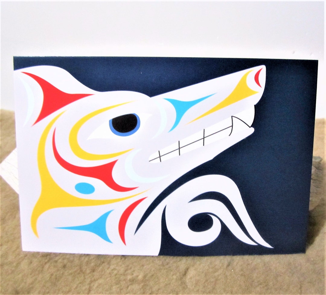 Coast Salish Kwakiutl First Nations 'wolf' Pacific North West Native ...