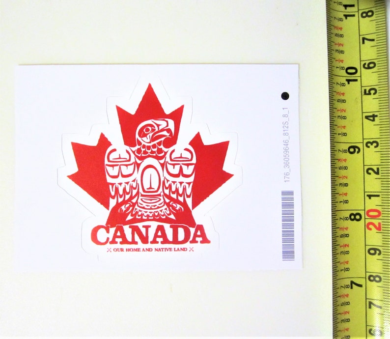 First Nations ''maple Leaf' Sticker Decal West | Etsy