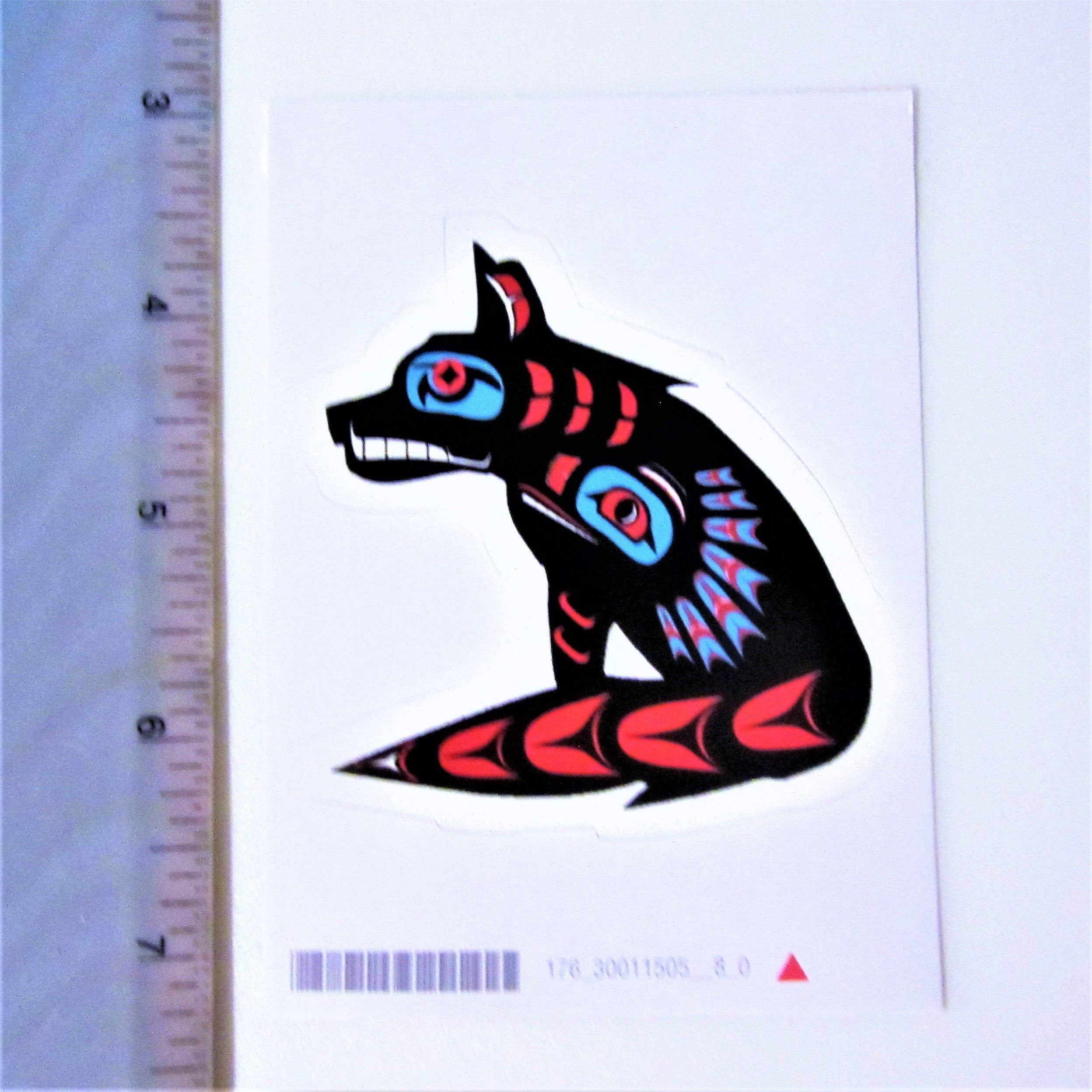 First Nations ''wolf'' Sticker Decal Native - Etsy Canada