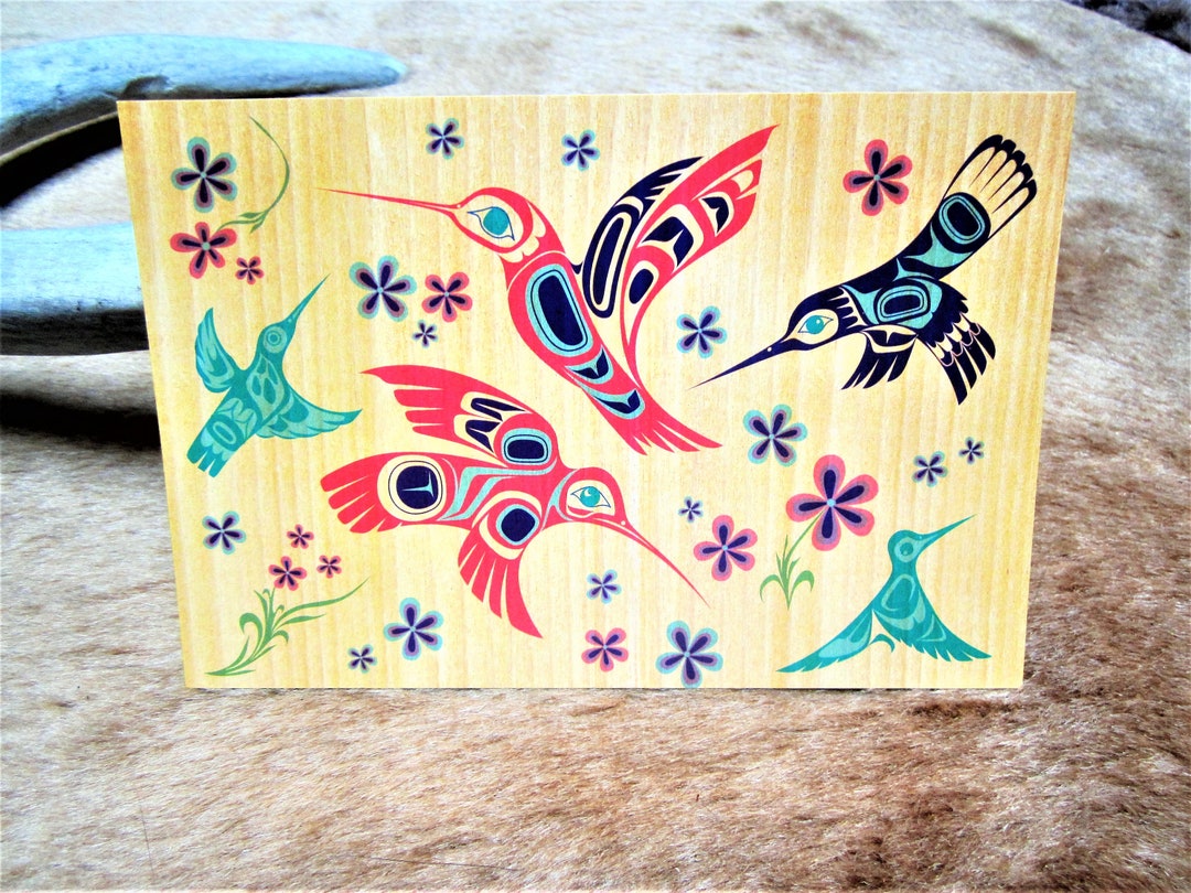 Haisla Heiltsuk First Nations ''hummingbirds'' Native Indigenous Art ...