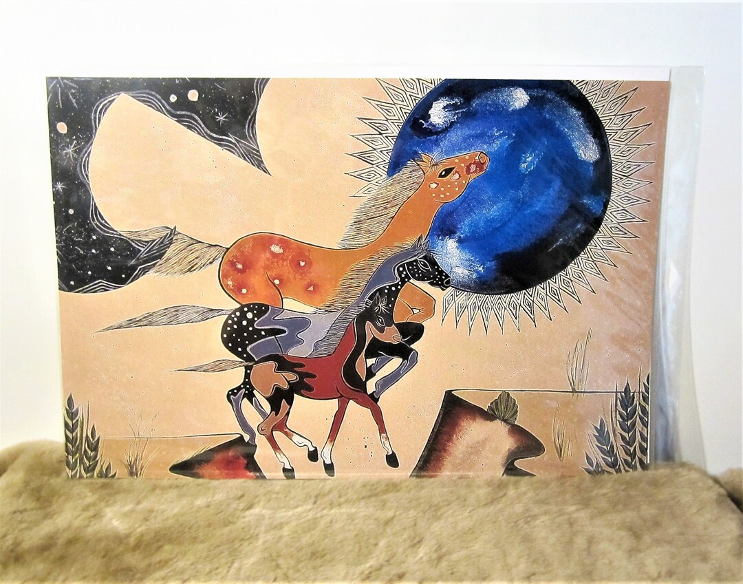 Navajo and Laguna Pueblo First Nation 'spotted Ponies’' Contemporary ...