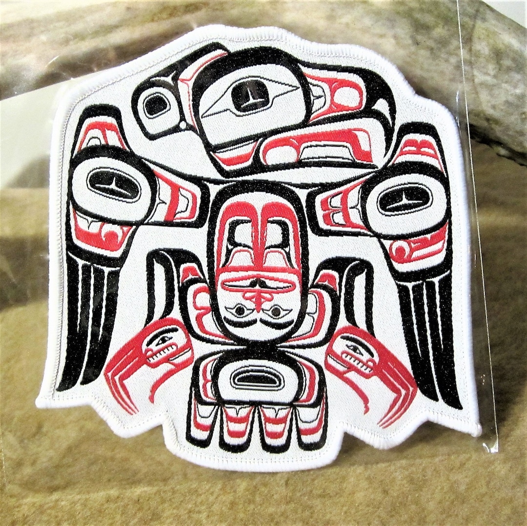 Nisga'a First Nation 'eagle' Iron on Embroidered Patch 5'' Pacific ...