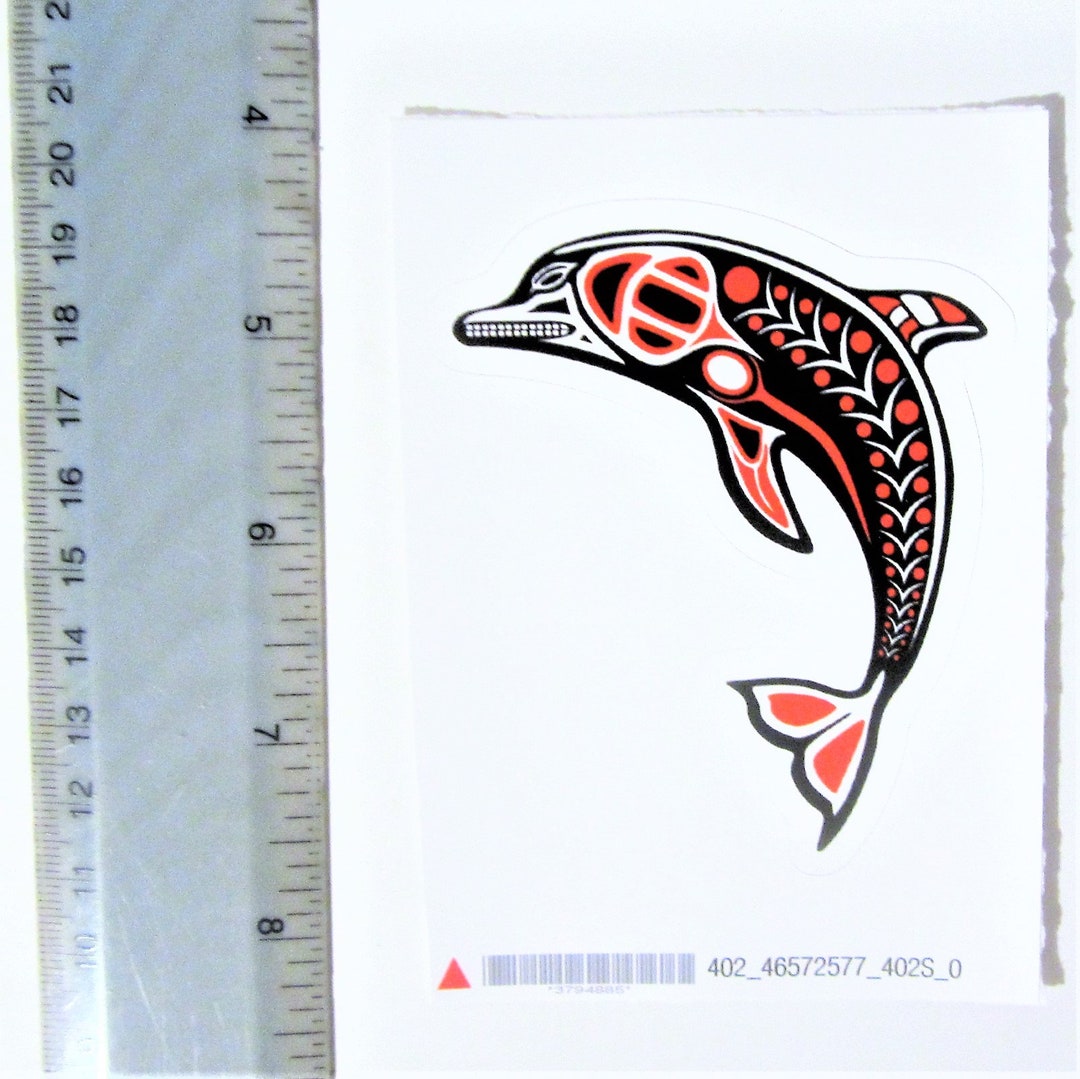 First Nations ''dolphin'' Sticker Decal Pacific North West Native ...