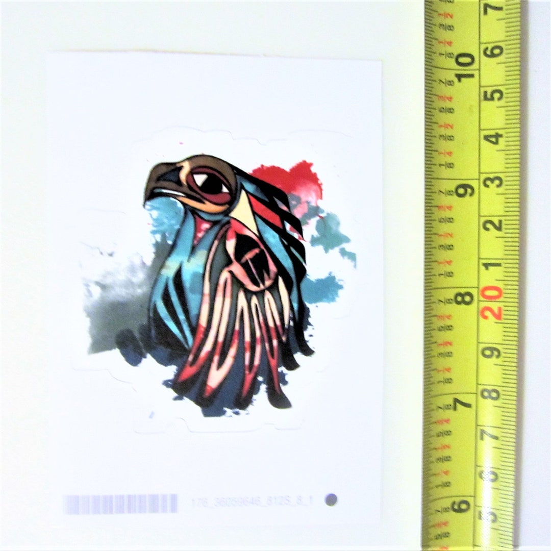 First Nations 'warrior Eagle' Sticker Decal Pacific North West Coast ...