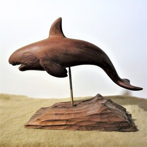 Pacific North West Coast 'killer Whale' Red Cedar Carving British ...