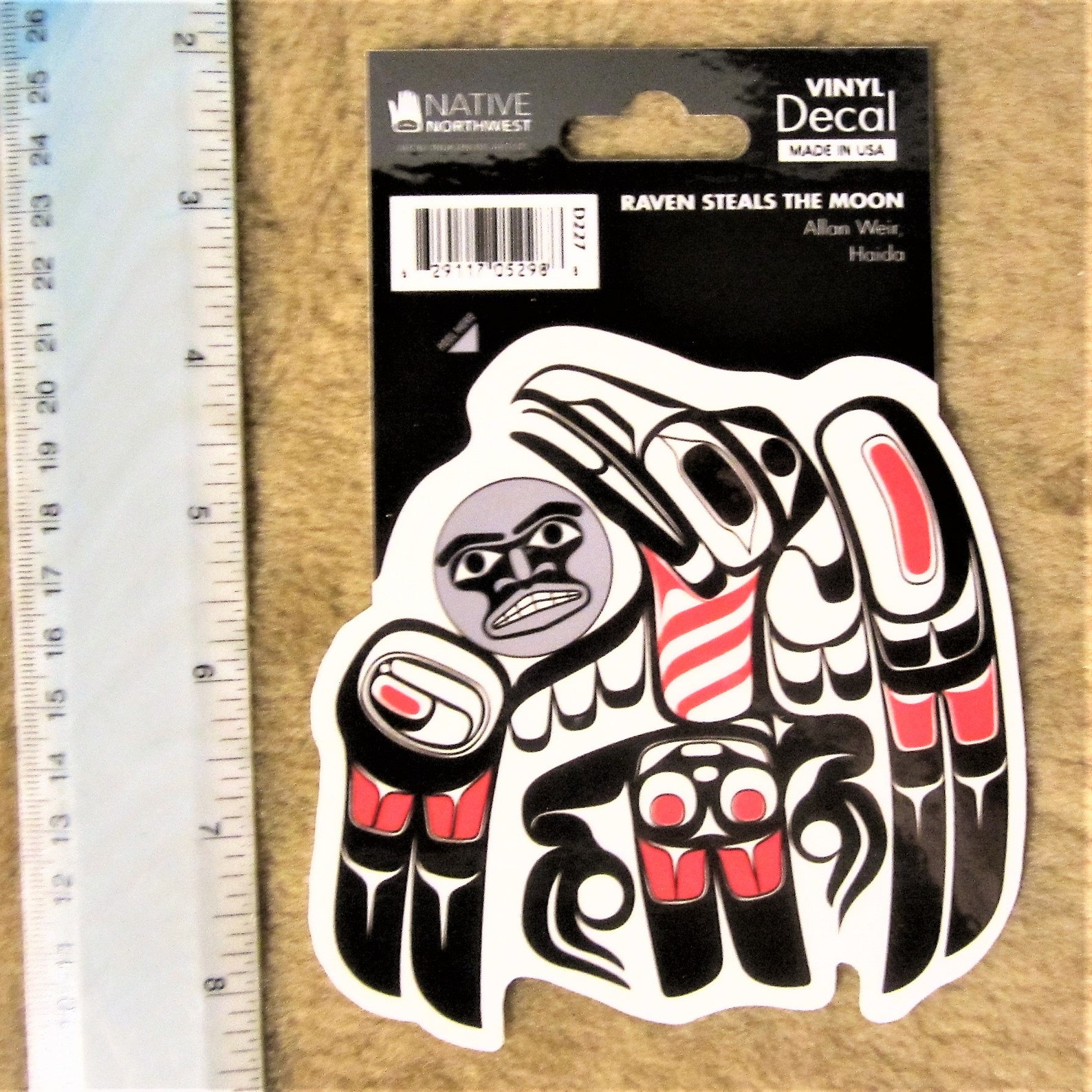Haida First Nation 'raven Steals Moon' Vinyl Sticker Decal Pacific ...