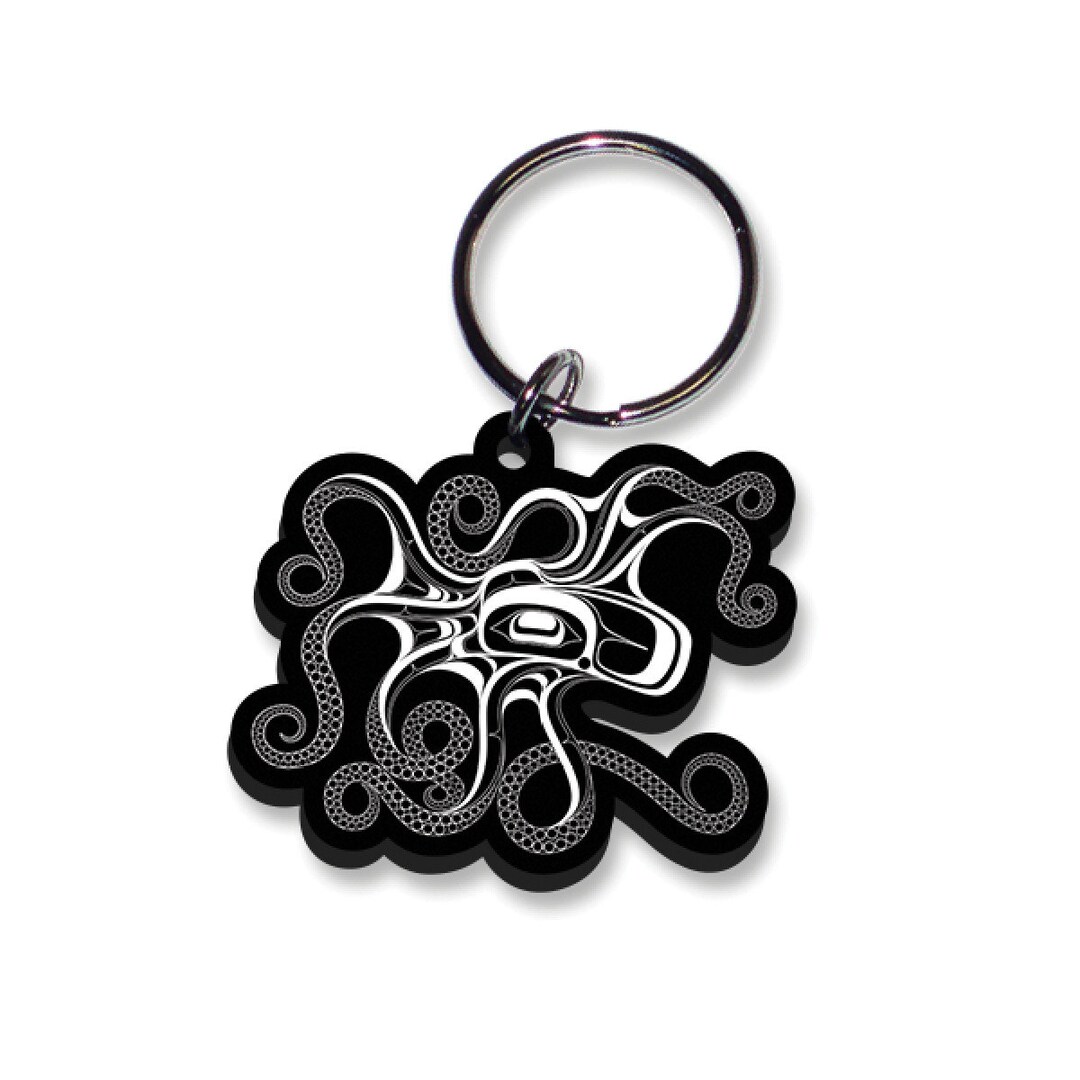 Haida First Nation 'octopus' Keychain Pacific North West Coast Native ...