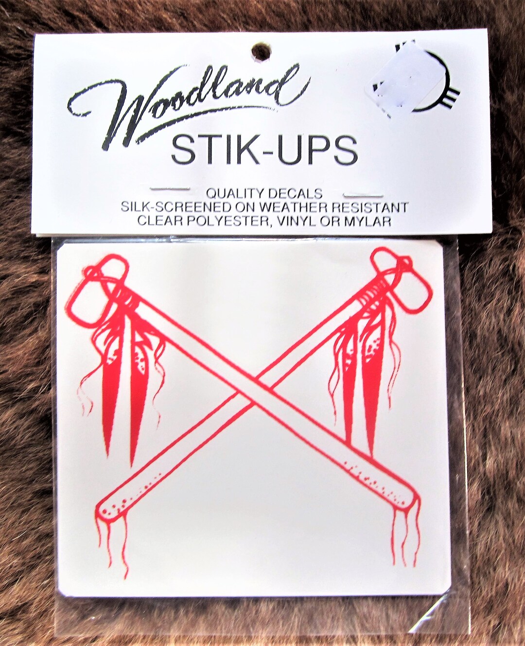 First Nations 'tomahawk' Set of 2 Silk Screened Vinyl Decals Native ...