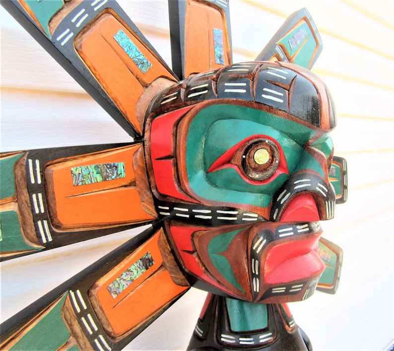Kwakiutl First Nation ''sun & Man'' Red Cedar | Etsy