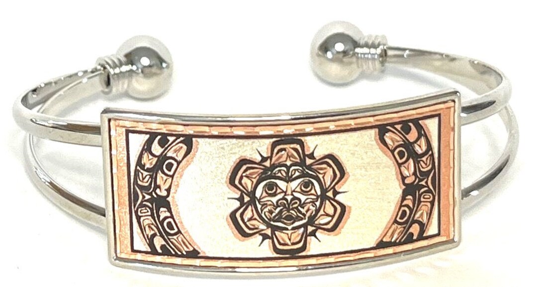 First Nations 'sun' Copper Bracelet Arctic Pacific North West Coast ...