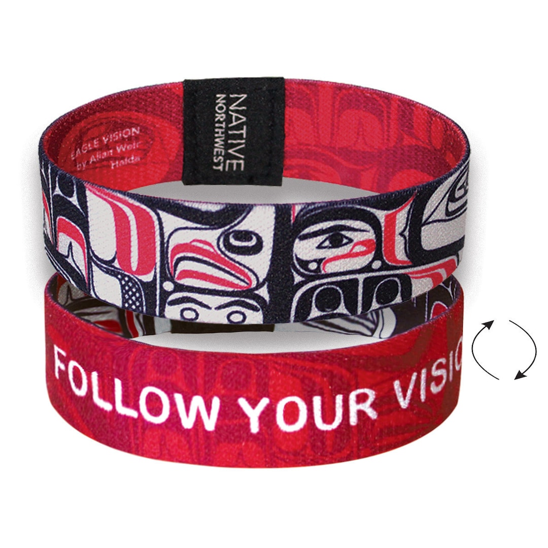 Haida First Nation 'eagle Vision' Inspirational Wristbands Pacific ...