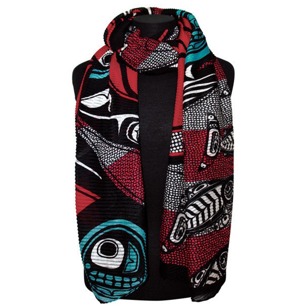 Haida First Nation 'sustaining Our Future' Eco Scarf Pacific North West ...